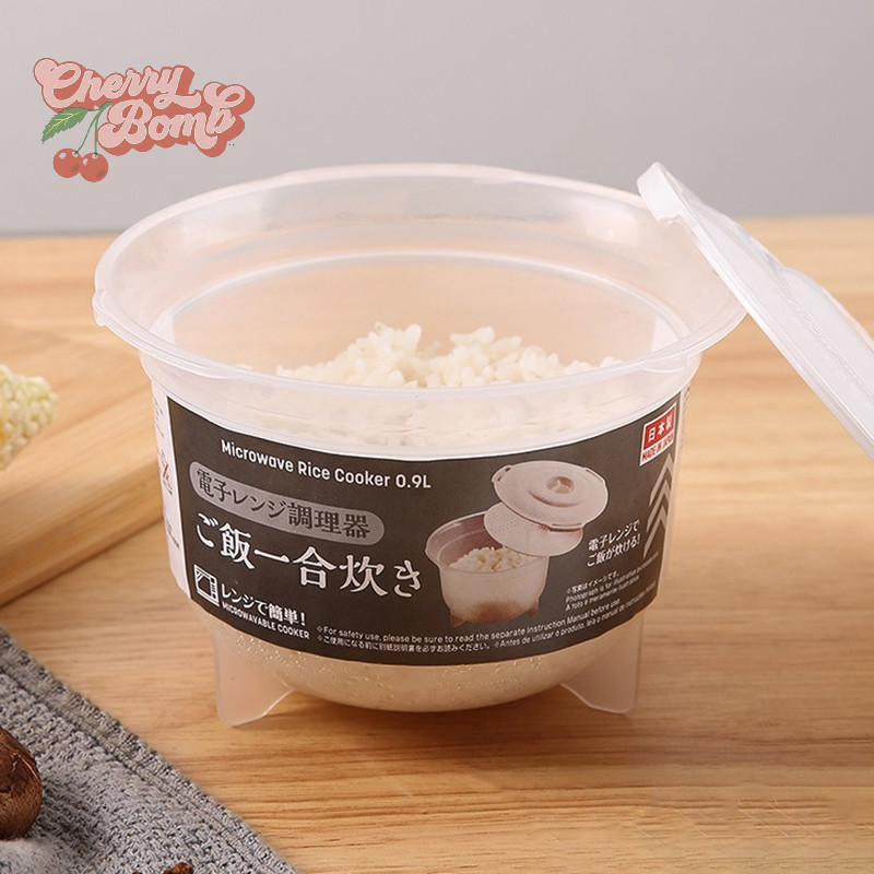 (Cherry Bomb) 900ML Microwave Oven Rice Cooker al Steamer Hot Soup ...