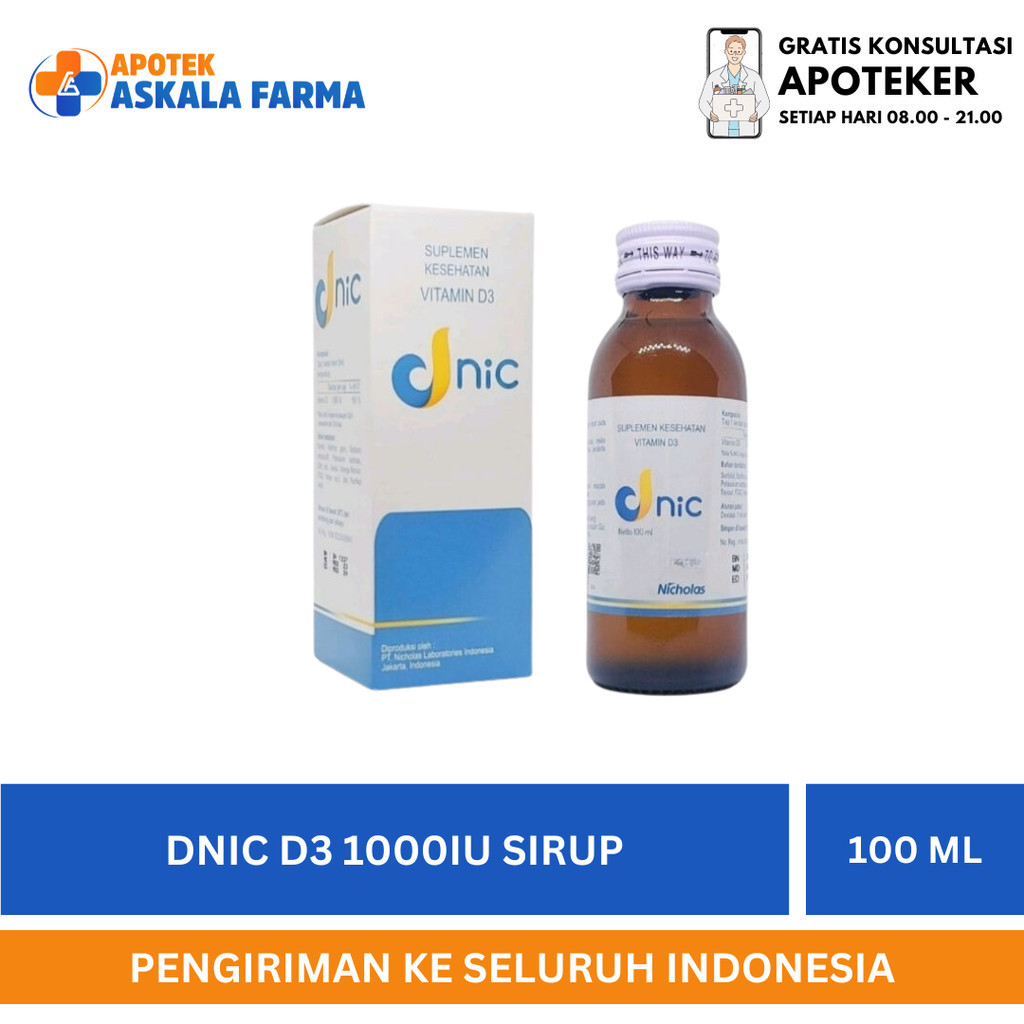 Dnic Vitamin D3 1000iu Syrup 100ml/Vitamin D3 1000iu | Shopee Malaysia