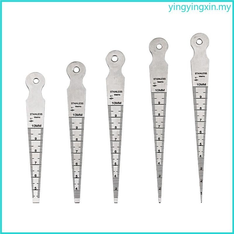 YIN Hole Feeler Gauge Ruler Stainless Steel Welding Taper Feeler Gauge ...