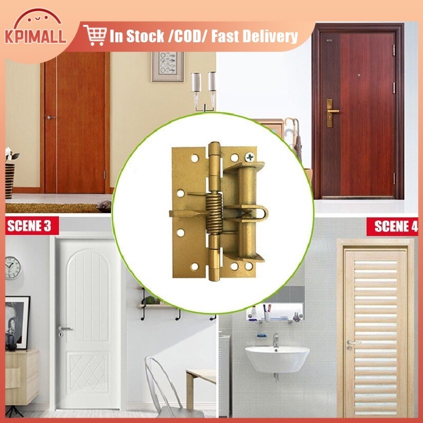 Iron 100*65mm Multifunctional Automatic Self Closing Door Spring Hinge ...