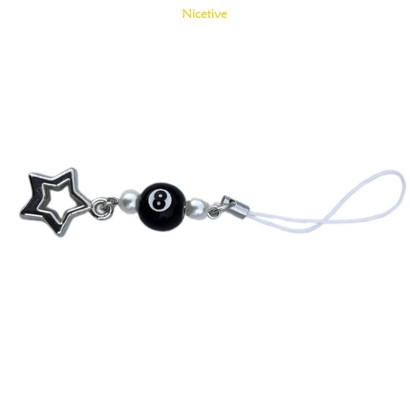 NICE Modern Black 8 Cutout Star Phone Charm Versatile Bag Decoration ...