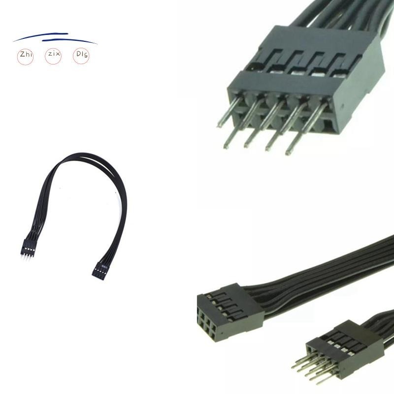 Motherboard Mainboard 9Pin USB 2.0 Male to Female Extension Dupont Data ...
