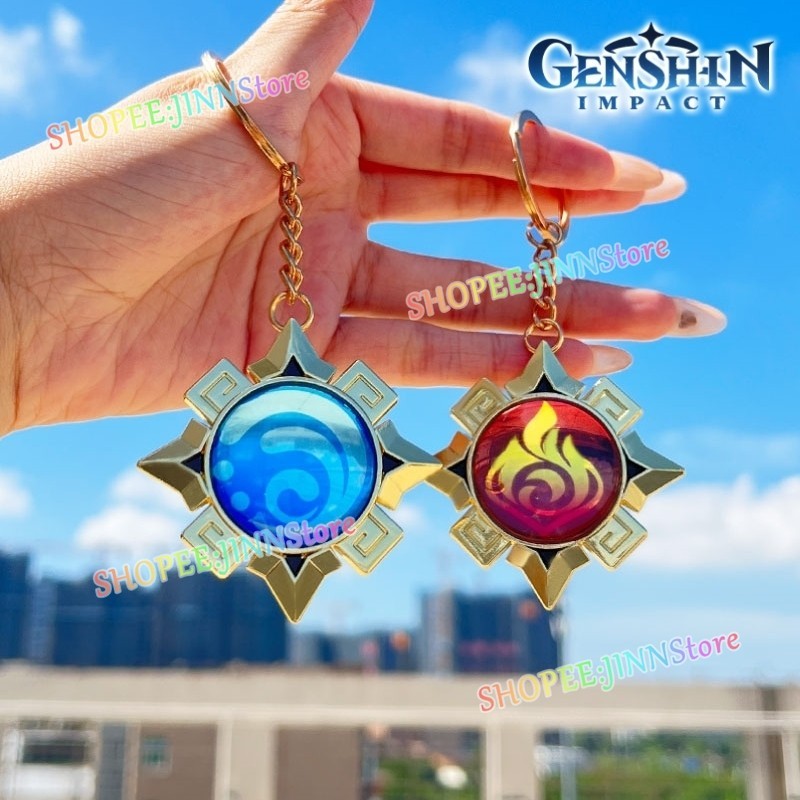 - JINN - New GENSHIN NATLAN VISION Double-sided Glass Transparent ...