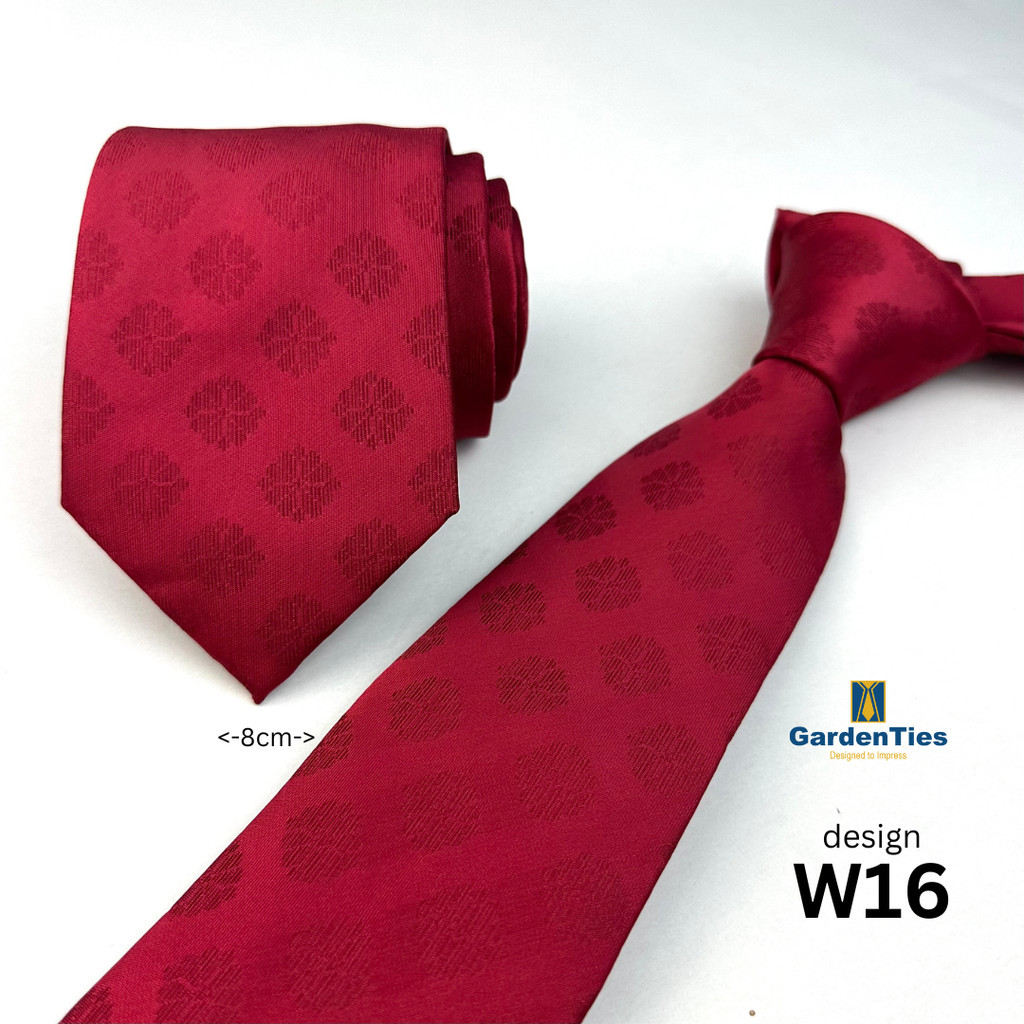 Tie Songket Bunga Tabur (Red) W16, Tie Songket Merah, Songket Tie, Red ...