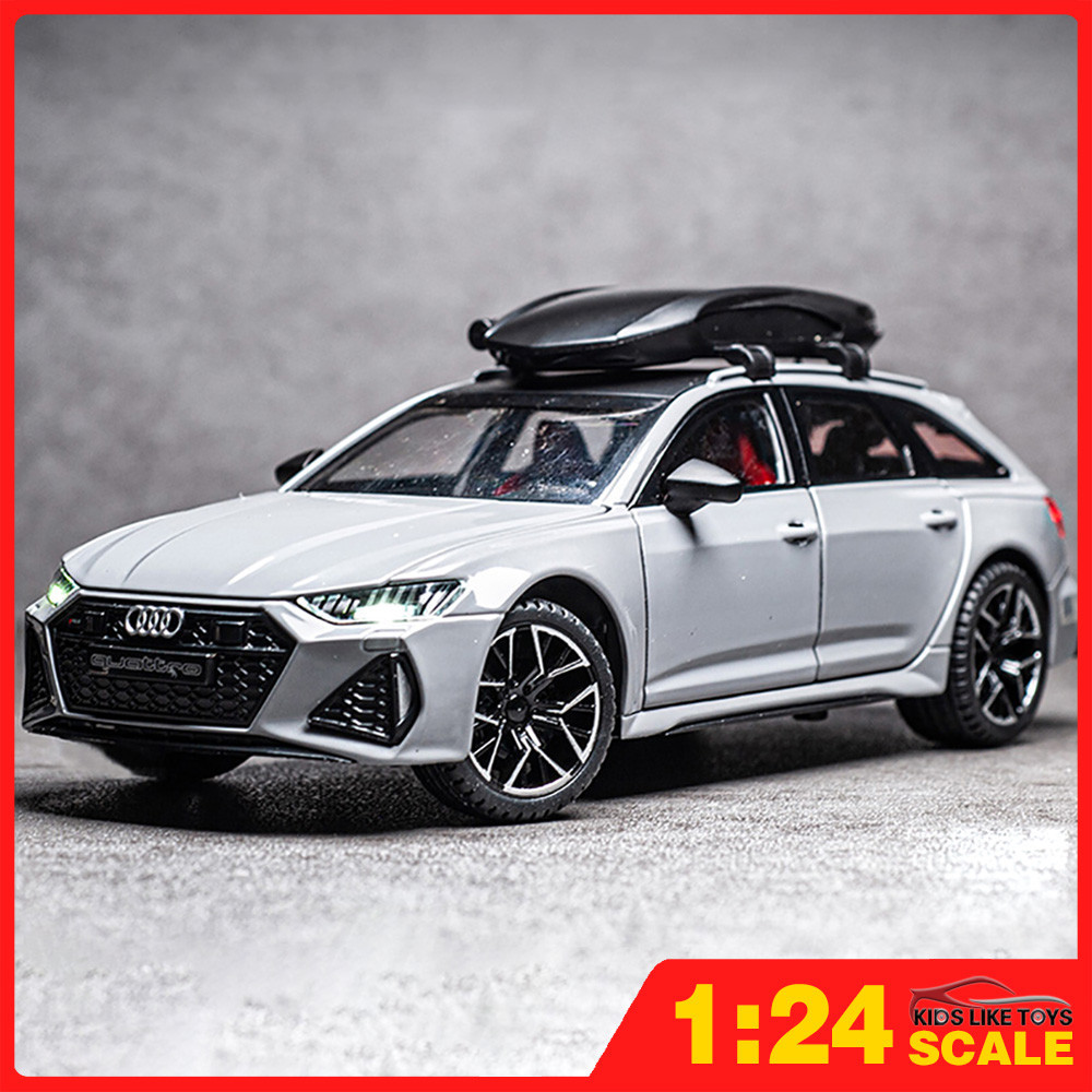 KLT 1:24 Audi RS6 Metal Alloy Toys Car Model Diecast Vehicle For Boys ...