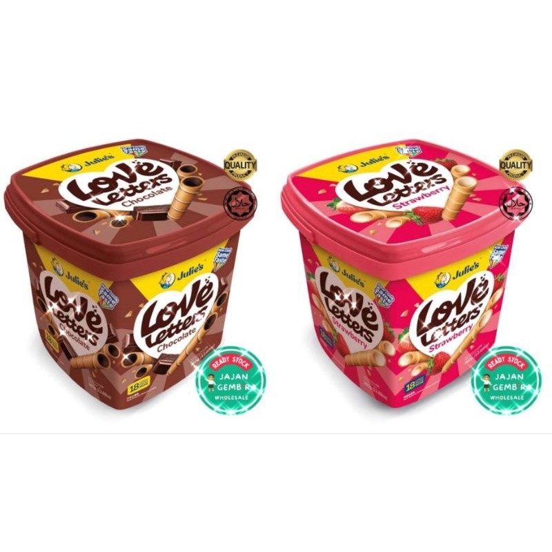 [18 individual packs] **Julie's Love Letters Chocolate Strawberry Lemon ...