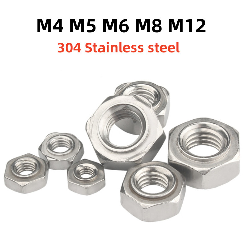 304 Stainless Steel Hexagonal Welding Nut Spot Welding Nut Without ...