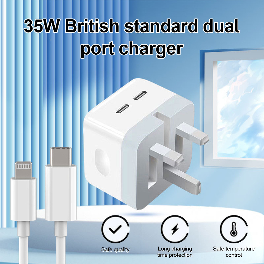 PD 35W USB C Adapter Fast Charger QC 3.0 UK Plug Charger 1Phone Charger ...
