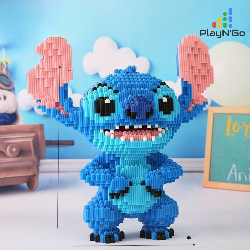 Original Nano Block Lilo Stitch Bricks 3D, Stacking Block Toys, DIY ...