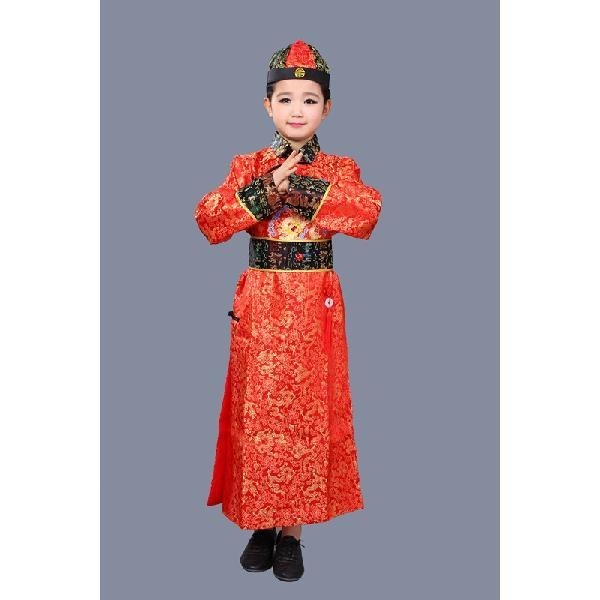 Children's Ancient Costume Qing Dynasty Age Costume Basil Costume ...