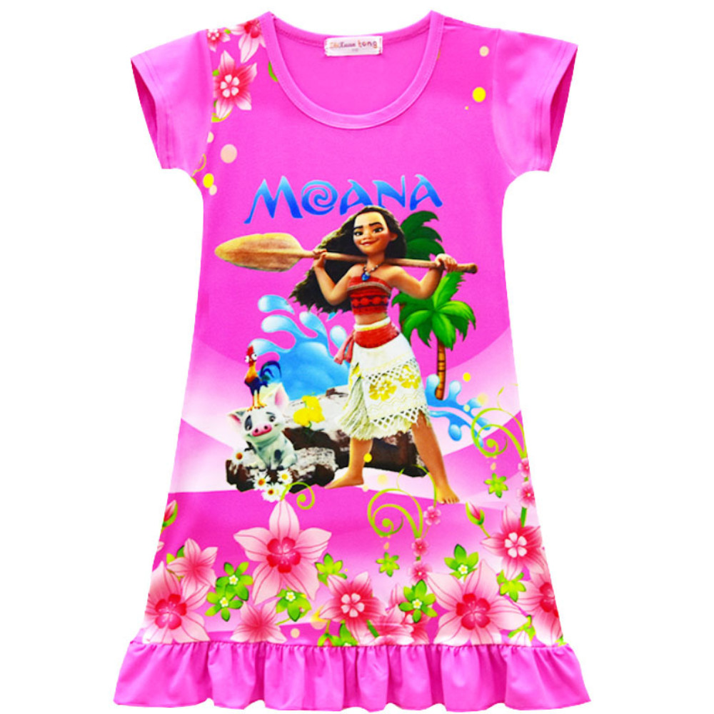 Girls Charm Moana Dress Kids Carnival Party Costume Moana Princess ...