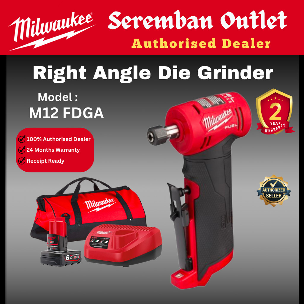 Milwaukee M12 Right Angle Die Grinder / FDGA / M12 Die Grinder ...
