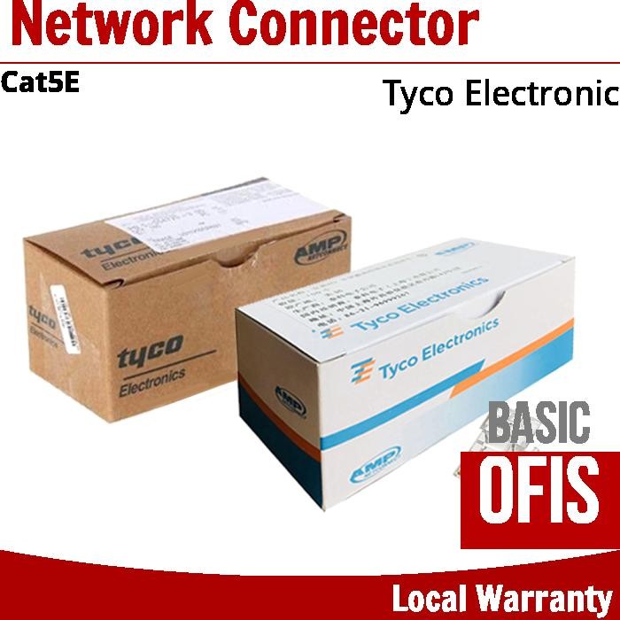 AMP Tyco RJ45 Modular Plug Network Connector Cat5/Cat5e/Cat6 | Shopee ...