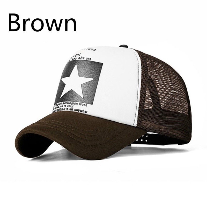(JJ) Printed Five-pointed Star Hip-hop Baseball Cap Space Cotton ...