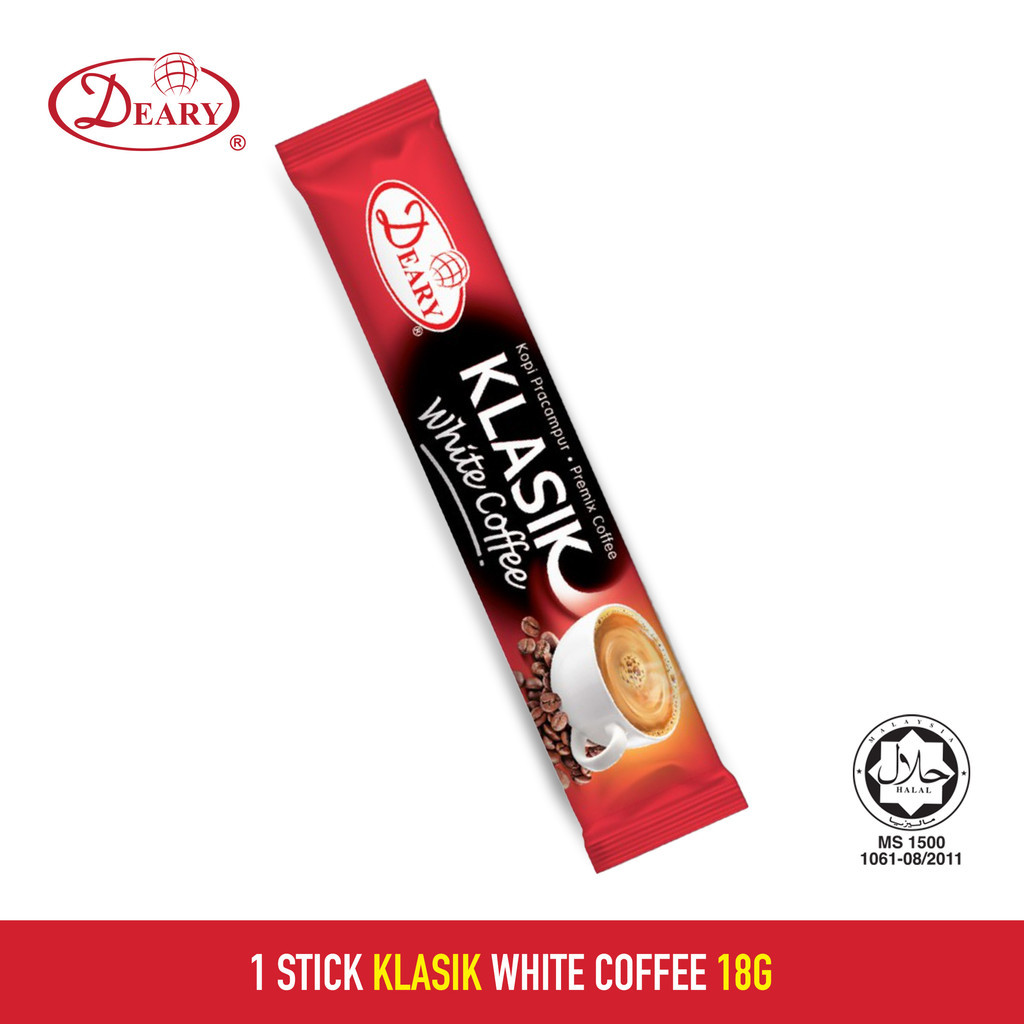 Deary Klasik 3-In-1 White Coffee (18g X 1 Stick) | Shopee Malaysia