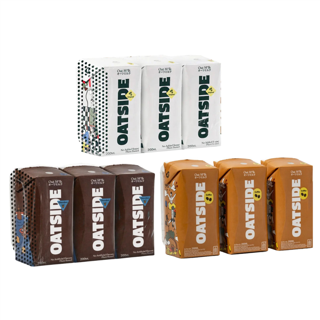 OATSIDE Oat Milk 3'S x 200ML [Original / Chocolate / Coffee] | Shopee ...