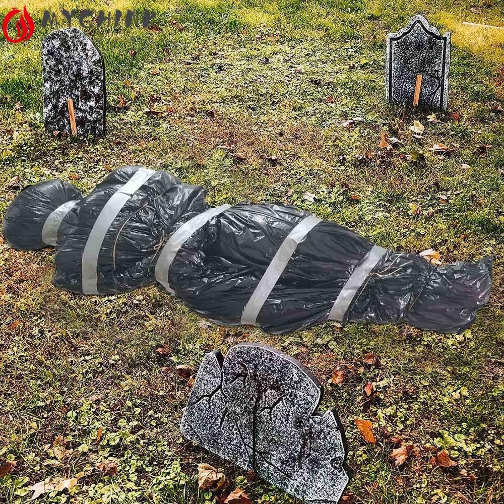 CHINK Dead Body Prop, Black Plastic Fake Corpse In A Bag, Party ...