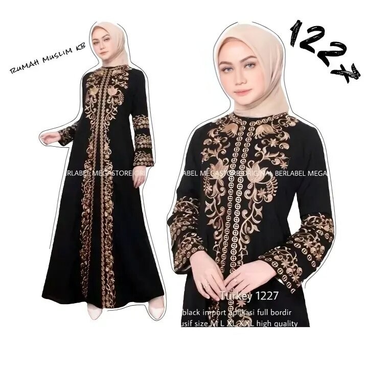 🔥 READY STOCK 🇲🇾🔥 AB Turkey Series 1227 Jubah Abaya Sulam Embroidery ...