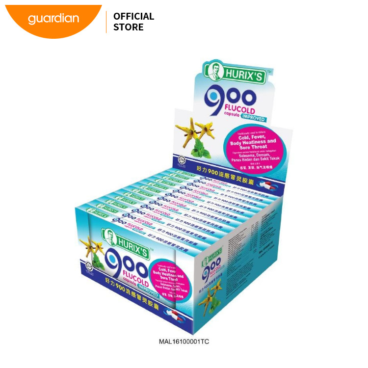 Hurix's 900 Flucold Capsule Improved 12X9's | Shopee Malaysia
