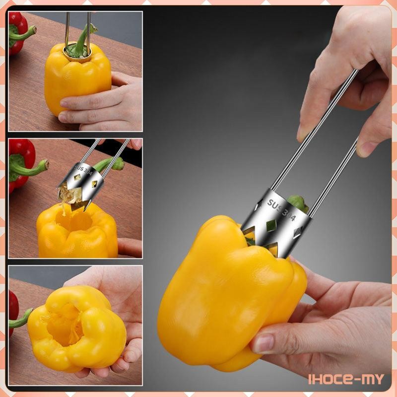 [IhoceMY] Fruit Corer Tool, Fruit Core Remover, Professional Pear Corer ...