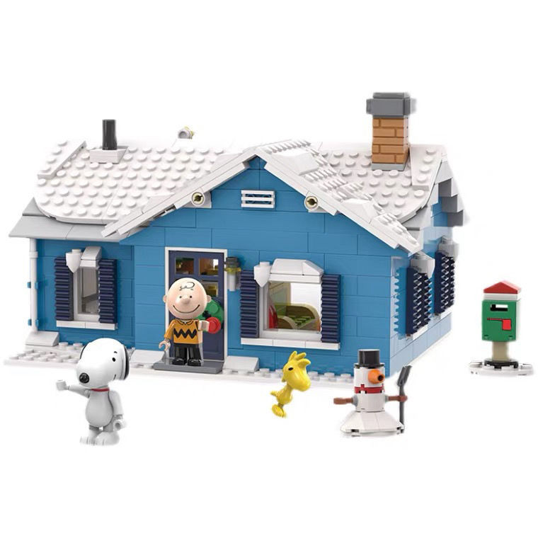 Snoopy snoopy Genuine snoopy Building Blocks Music Party Christmas Tree ...