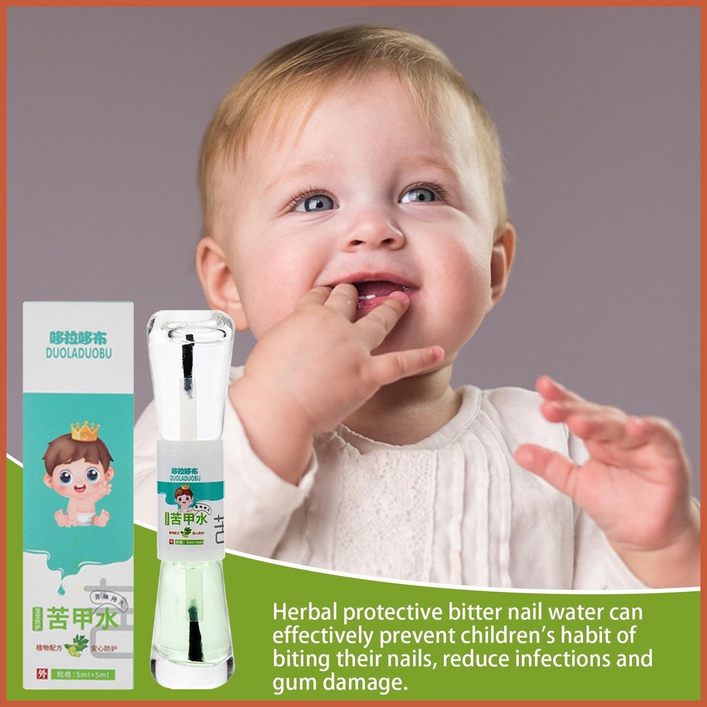 Anti Nail Biting Polish For Kids 5ml Nail Bite Stopper Bitter Taste ...