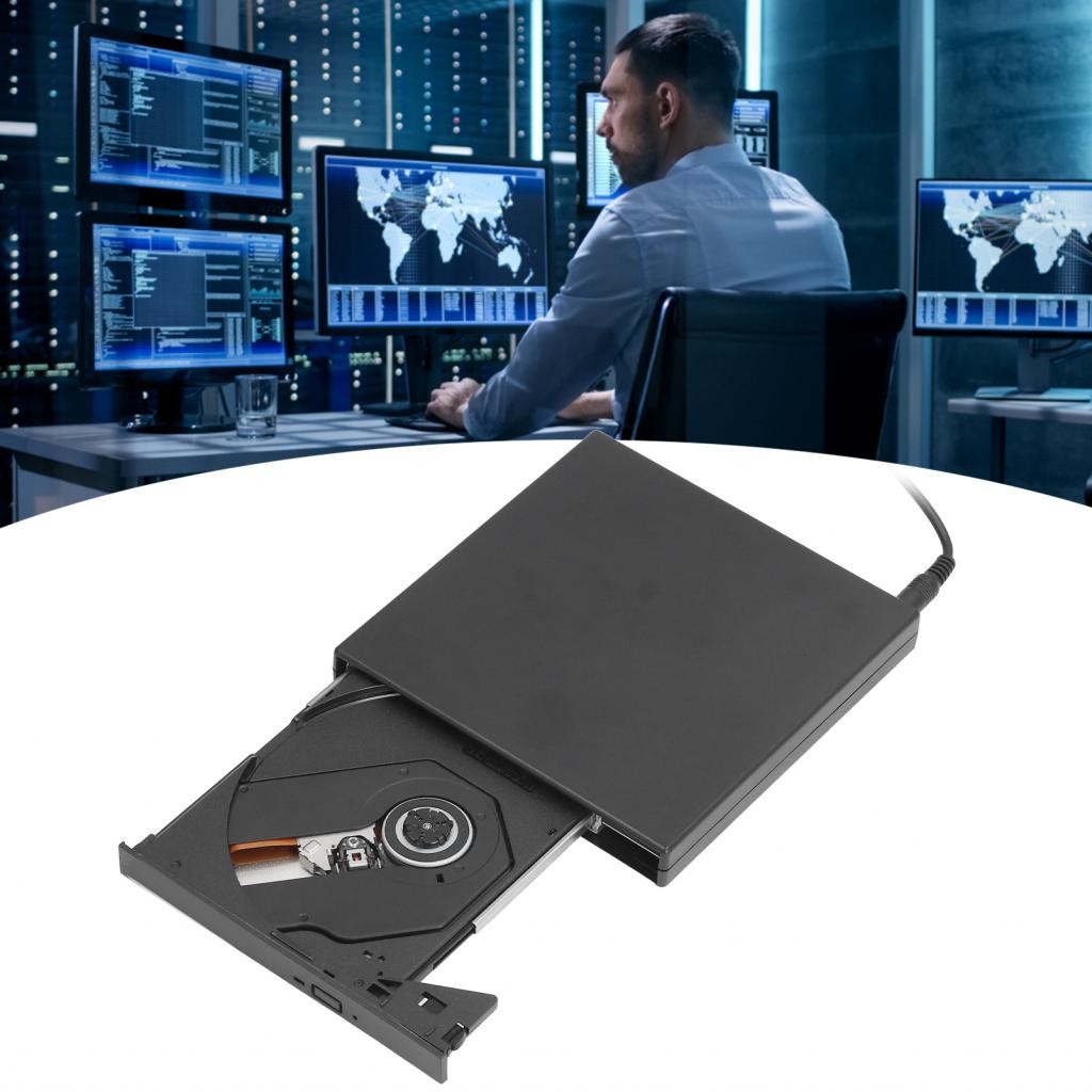 Cooltools External CD DVD Drive USB Port Ultra Thin Eject Design Burner ...