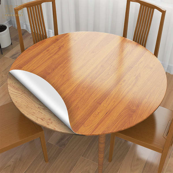 Round table top sticker, refurbished self-adhesive tablecloth ...