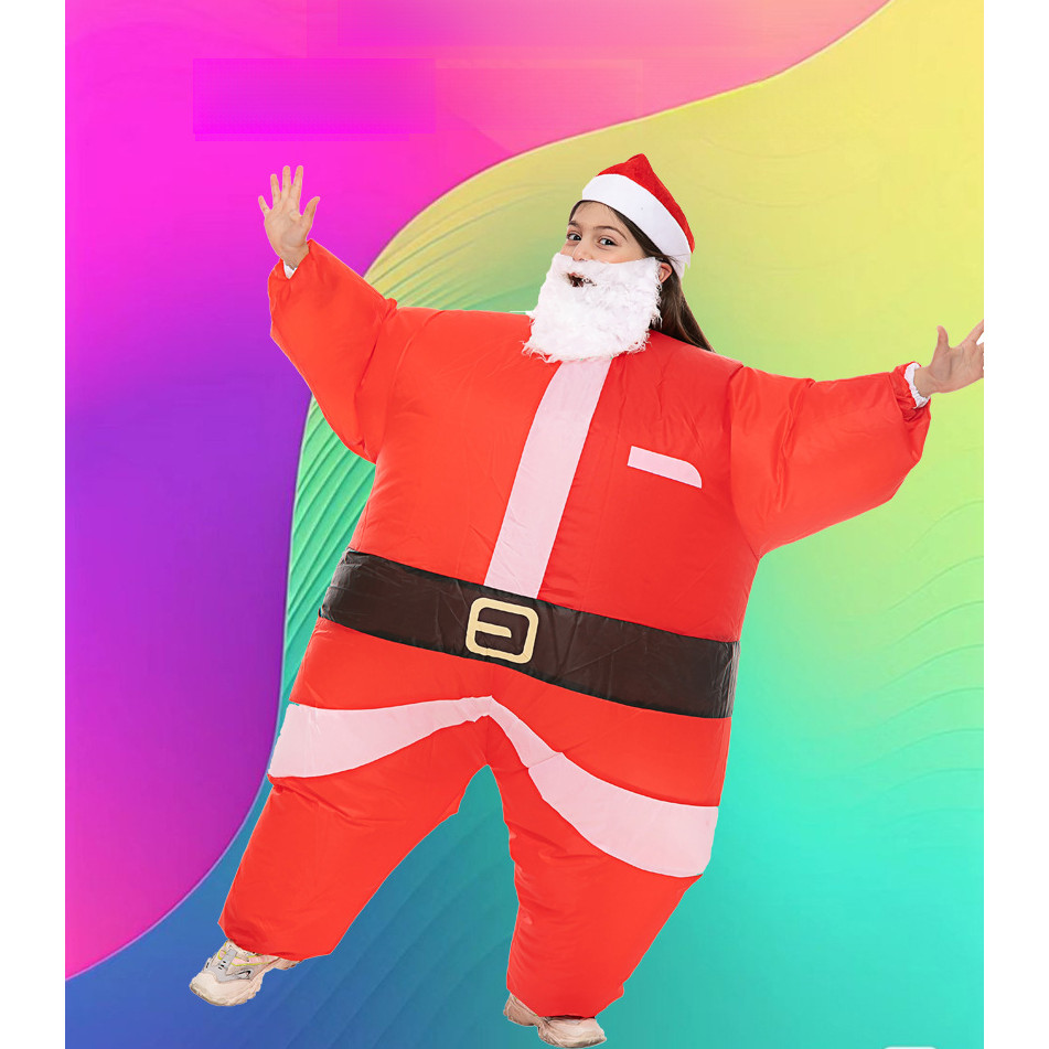 Santa Claus Inflatable Clothing Christmas Costume Children's Activity ...