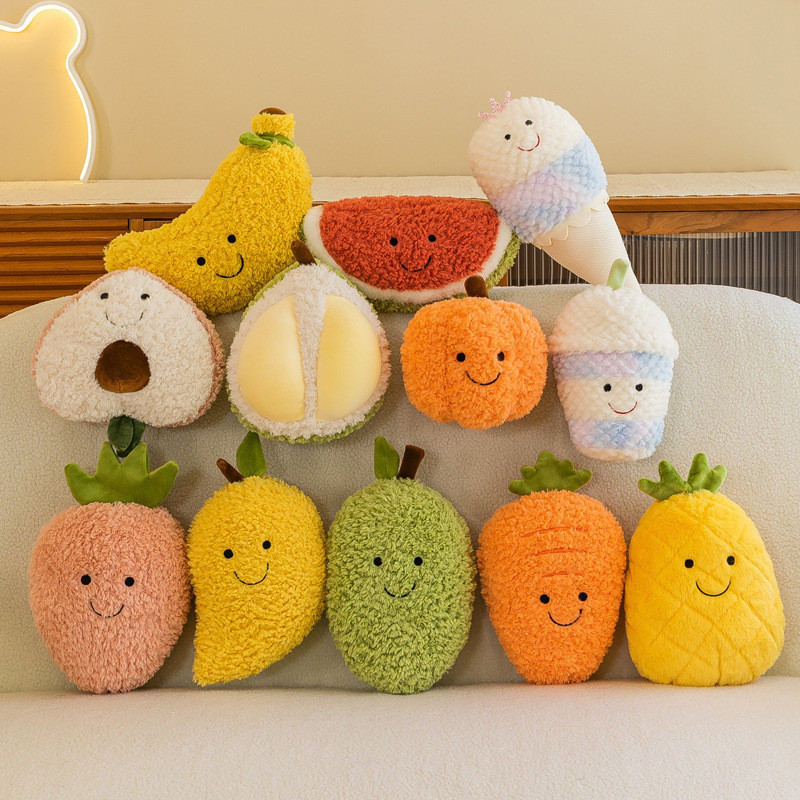 Fruit Claw Machine Plush Toy Fruit Series Doll Gift Company Event Doll ...