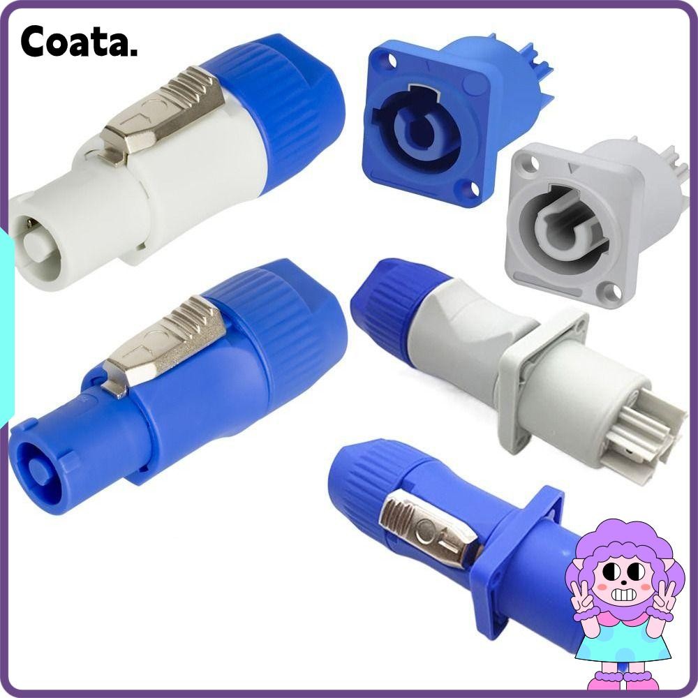 COATA Powercon Connector, Blue White 20A NAC3FCA NAC3FCB AC Male Plug ...