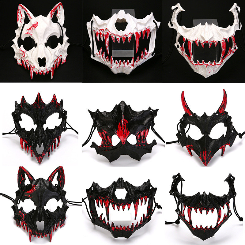 mask halloween halloween mask heyday mask Halloween dua dimensi separuh ...