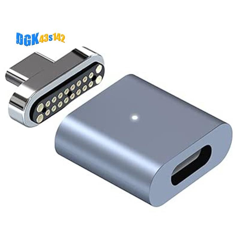 Magnetic USB C Adapter,20Pins Type C Connector,PD 100W Fast Charging ...