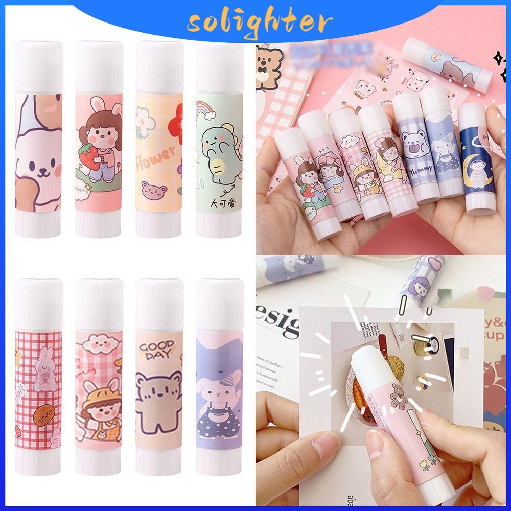 SOLIGHTER Student Stationery Glue Stick, PVA Small Solid Glue Stick ...