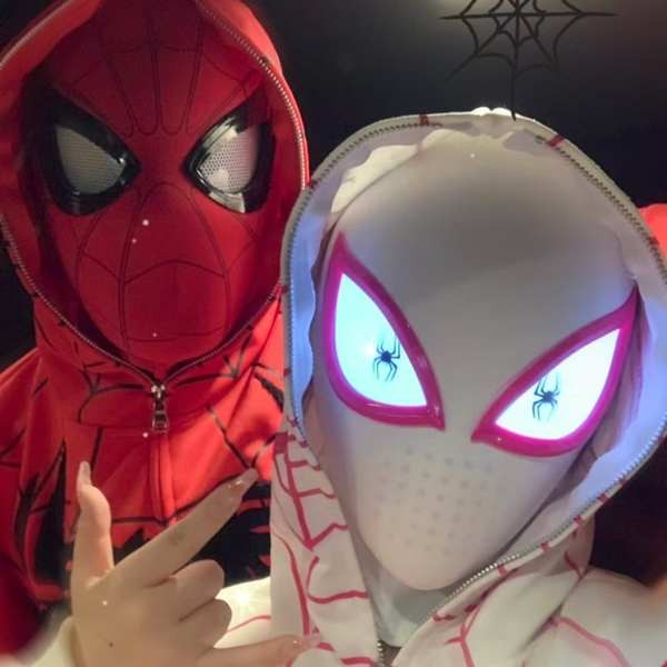 halloween halloween mask Hadiah Halloween Gwen Spider-Man Topeng Mata ...