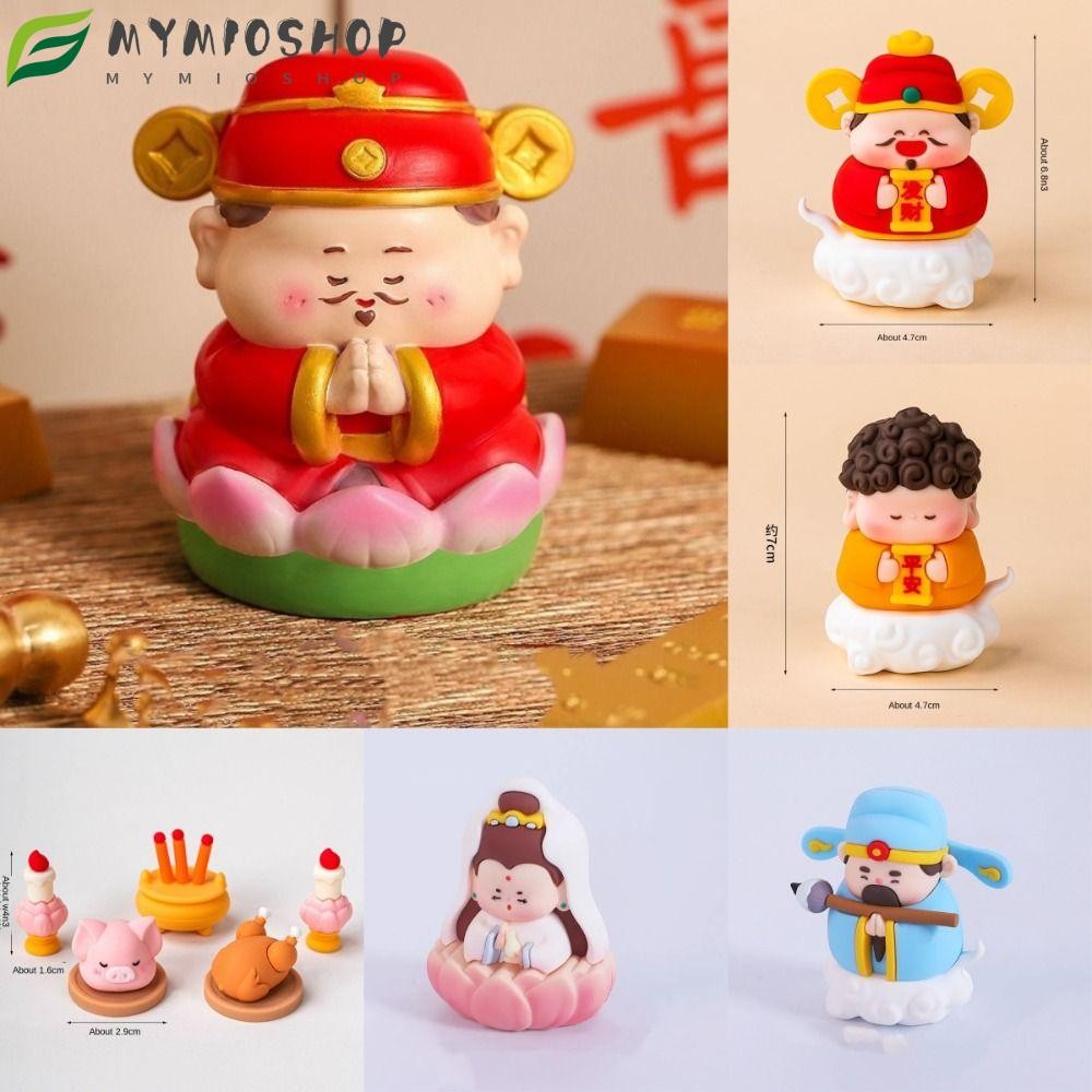 MIOSHOP God of Wealthy Statue, Cartoon Good Fortune God of Fortune ...