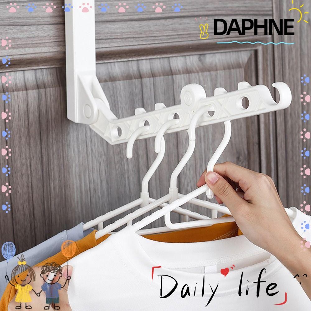DAPHNE-HOME Plastic Clothes Rack, Fold Anti Slip Bottom Clothes Hanger ...