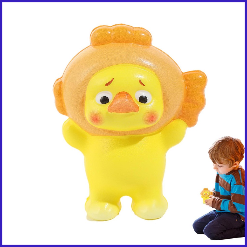 Cute Fidget Toys Duck Shape Sensory Toys Soft Squeeze Fidget Toys ...