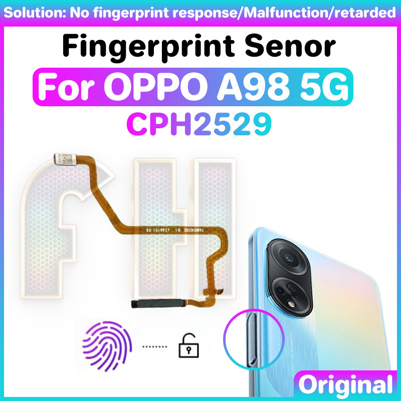 Fingerprint Sensor for Oppo a98 5G Cph2529 touch id sensor home return ...
