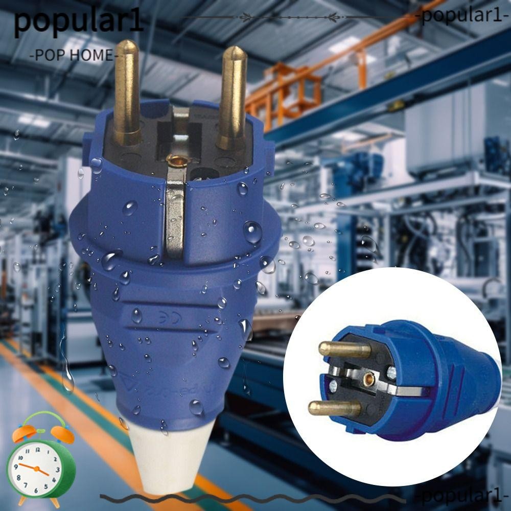 POP 2 Pin Industrial Plug Socket, IP44 2P+E Industrial Plug Socket, EU ...