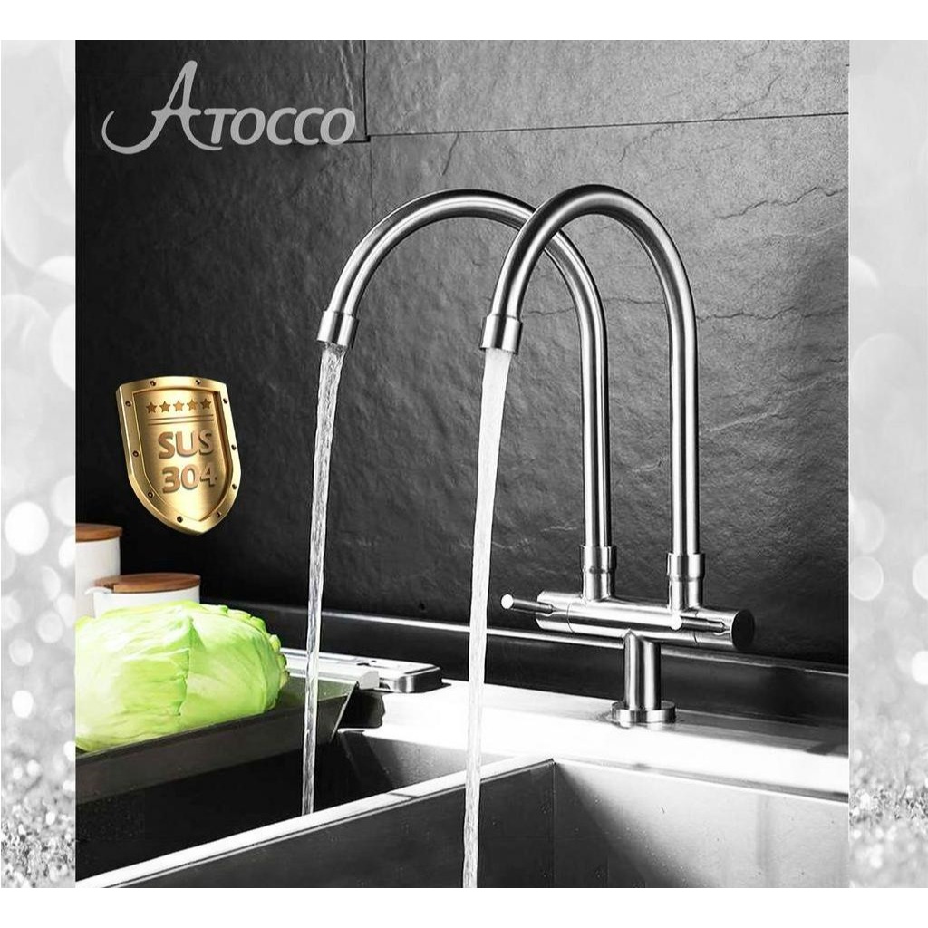 TAP-001 304 STAINLESS STEEL PILLAR KITCHEN SINK TAP PAIP SINKI TANDAS ...