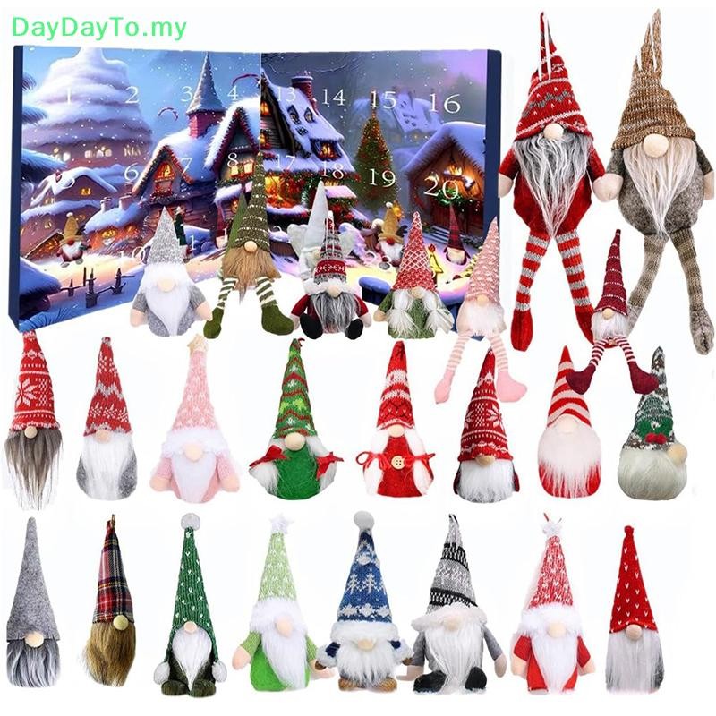 DayDayTO Christmas Advent Calendar 2024 Gnome Dolls 24 Days Xmas ...