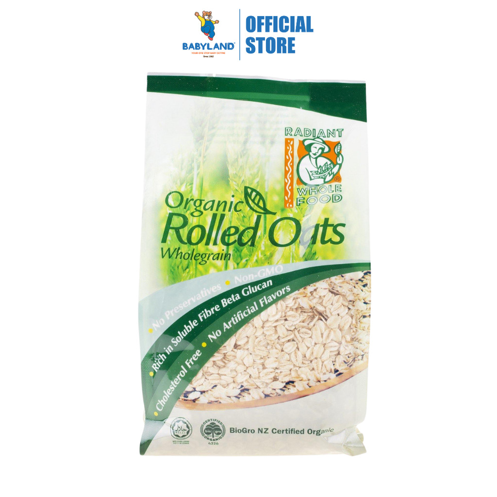 Radiant Organic Rolled Oats (500g) | Shopee Malaysia
