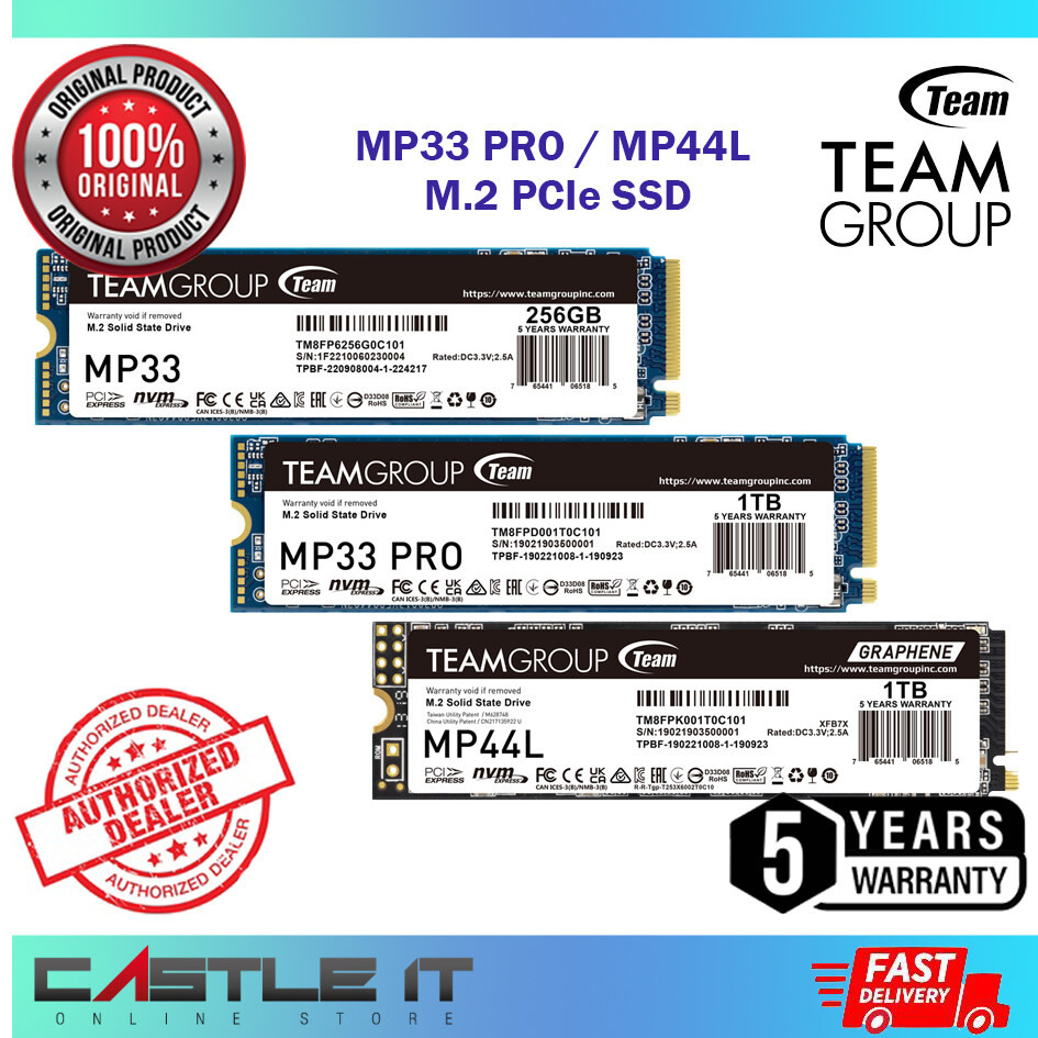 TeamGroup MP33 MP33 PRO MP44L SSD NVMe Gen3 Gen4 256GB 512GB 1TB 2TB M ...
