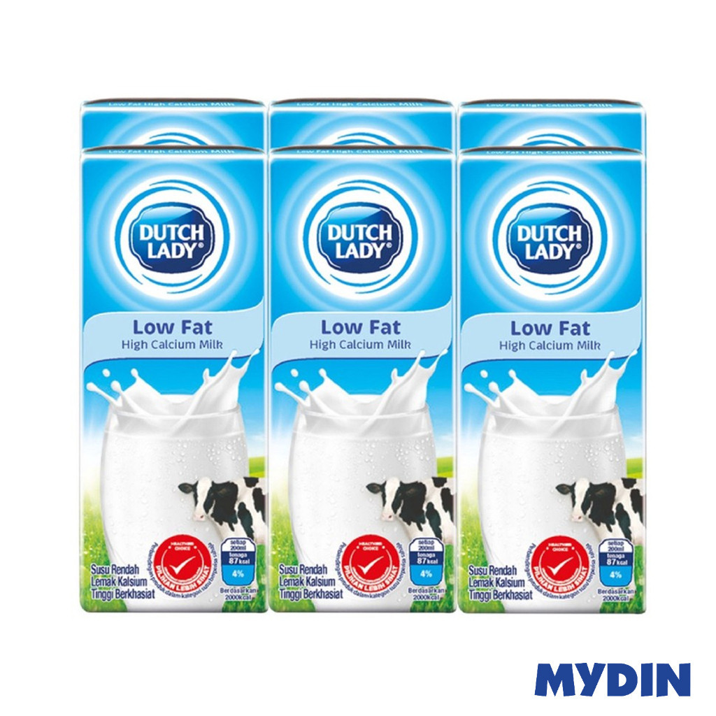 Dutch Lady Pure Farm Low Fat UHT Milk (6 x 200ml) | Shopee Malaysia
