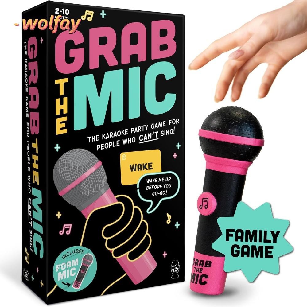 YOLANDA Lucky Egg Grab The Mic, with a Foam Microphone Paper Family ...