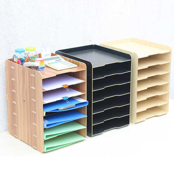 file rack rak serbaguna Rak fail kayu, rak fail data pejabat, rak buku ...