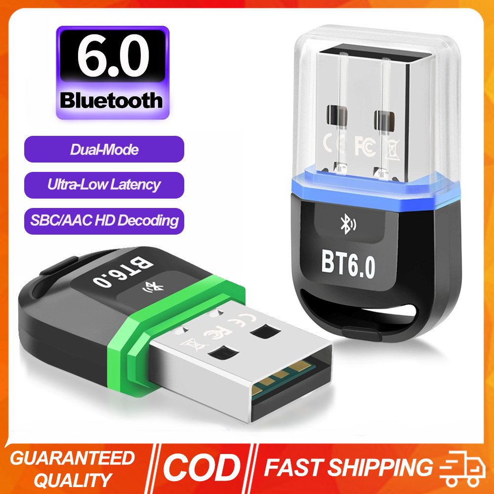USB Bluetooth 6.0 Adapter Transmitter Receiver Bluetooth Audio ...