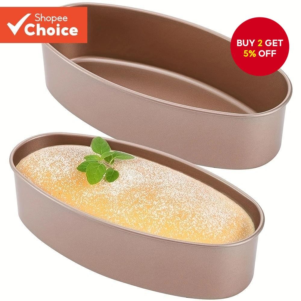 1PC 23CM Oval Nonstick Pans Carbon Steel Cake Mold Cheesecake Bread ...