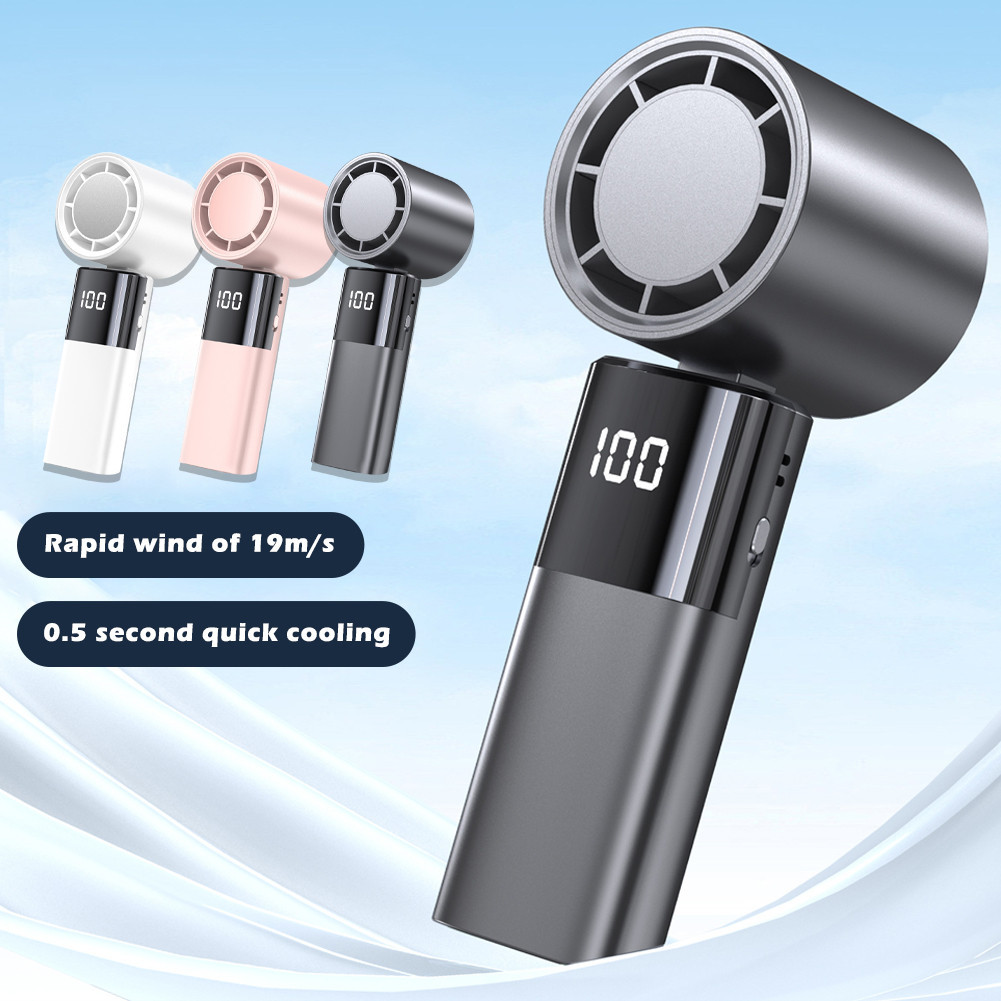 Mini Fan Handheld Portable Electric Mini Fan 100 Speed Adjustment ...